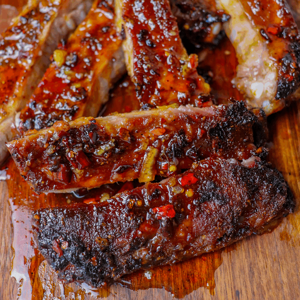Sweet Chili Crisp Grilled Ribs - Soulful Pork